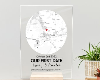 Couple Map Plaque - Etsy