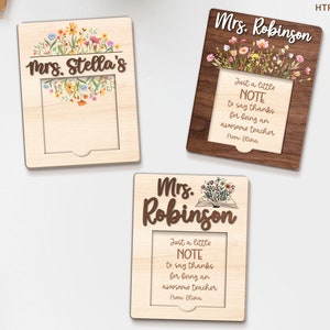 Sticky Note Holder, Teacher Appreciation Gifts, Retro Teacher Sticky ...