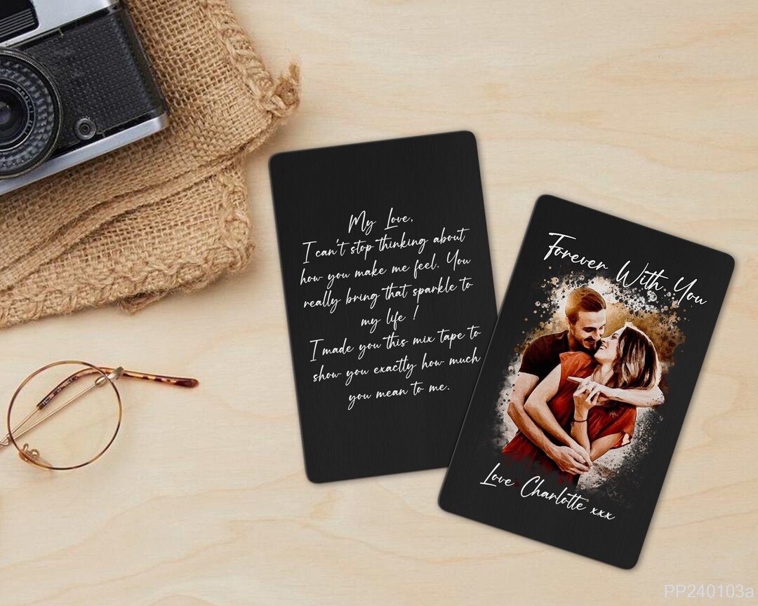 Personalized Wallet Insert, Custom Photo Wallet Card, Engraved Gift for ...