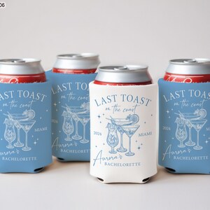 Personalized Bachelorette Beach Can Cooler, Bachelorette Party Can ...