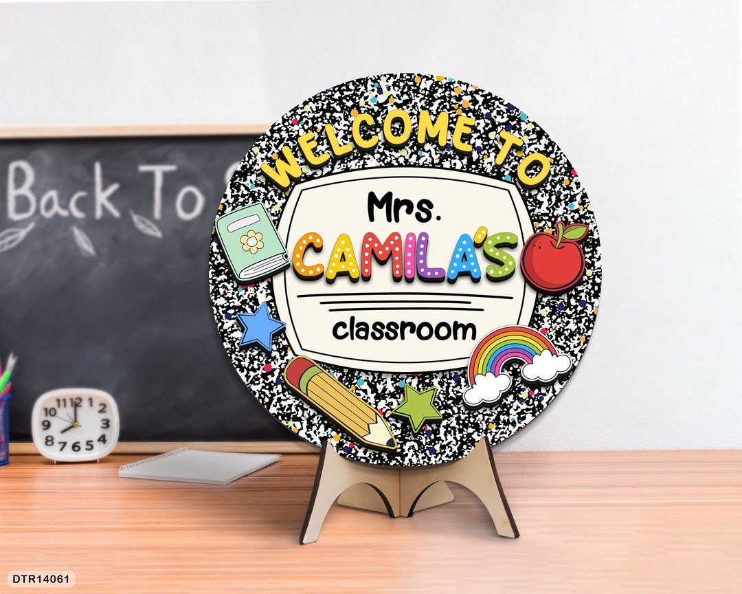 Teacher Door Sign, Teacher Welcome Sign, Classroom Decor, Teacher Door ...