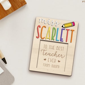 Custom Teacher Sticky Note Holder, Teacher Appreciation Gift, Back to ...