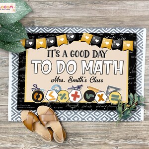 Math Class Doormat, Math Classroom Door Decor, Classroom Decor ...