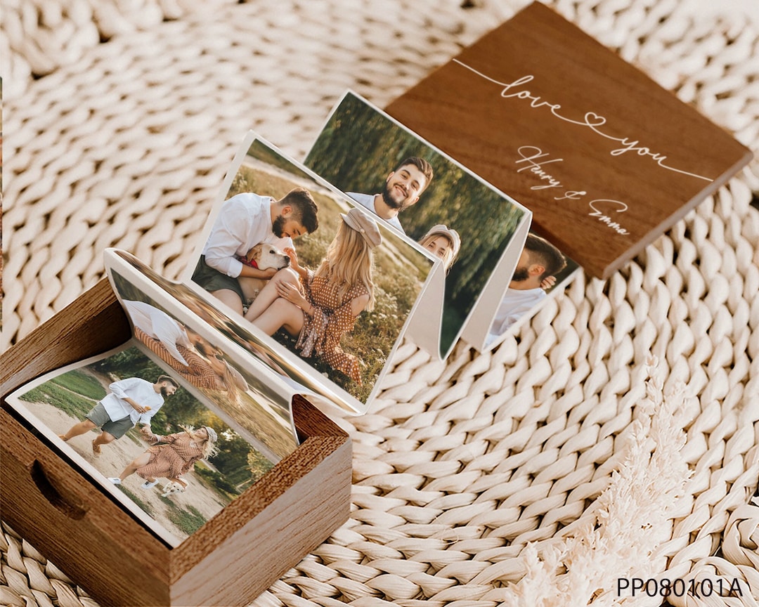 Valentines Day Gift for Him, Pull Out Photo Album, Custom Valentine ...