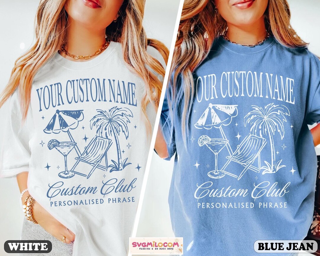 Custom Name Social Club Shirt, Bachelorette Party Shirts, Custom ...