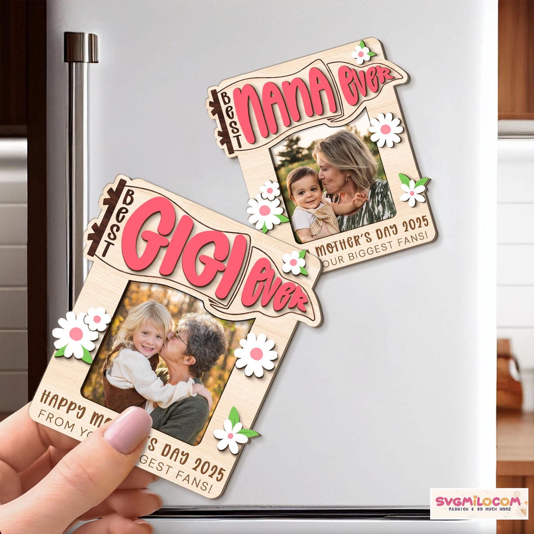 Custom Fridge Photo Magnet, Mother's Day Fridge Photo Magnet, Fridge ...