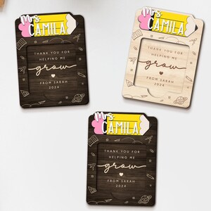 Personalized Teacher Sticky Note Holder, Teacher Appreciation Gift ...