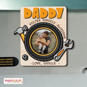 Dad Gifts Custom Photo Car Visor Clip, Fathers Day Gift, Personalized ...