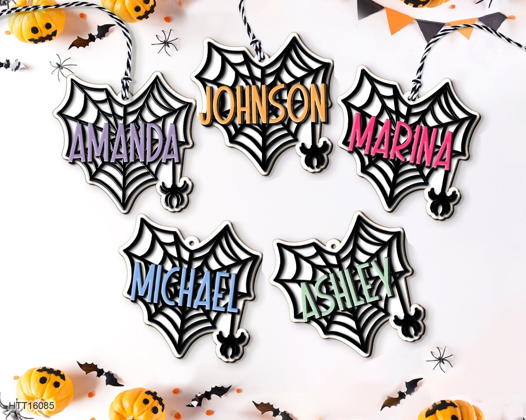 Custom Halloween Name Tag, Personalized Basket Tag for Kids, Custom ...