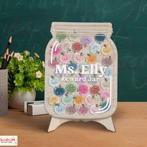 Personalized Reward Jar Classroom Decor, Custom Reward Jar With Tokens ...