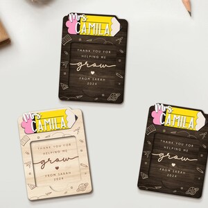 Personalized Teacher Sticky Note Holder, Teacher Appreciation Gift ...