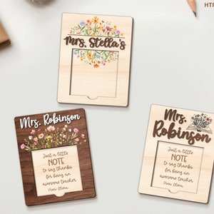 Sticky Note Holder, Teacher Appreciation Gifts, Retro Teacher Sticky ...