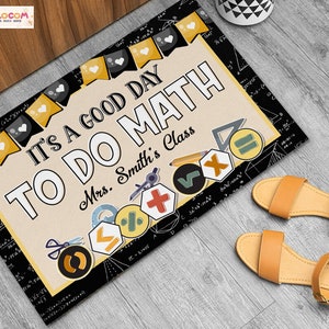 Math Class Doormat, Math Classroom Door Decor, Classroom Decor ...