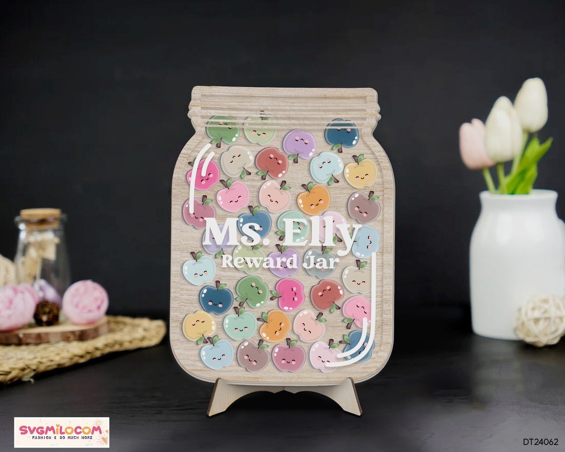 Personalized Reward Jar Classroom Decor, Custom Reward Jar With Tokens ...