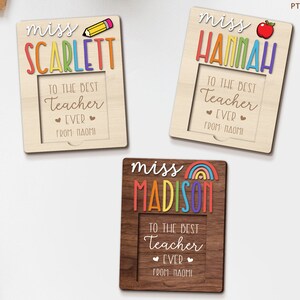 Custom Teacher Sticky Note Holder, Teacher Appreciation Gift, Back to ...