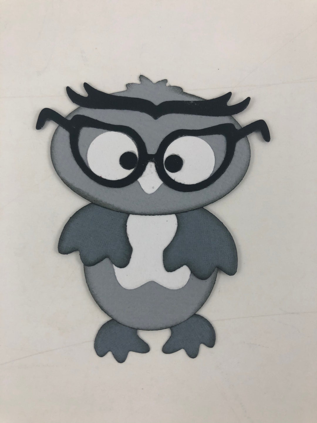 Owl Die Cut Paper Piecing, Cardmaking and Scrapbook Layout - Etsy
