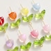 2pcs Real Rose Flower Charms, Resin Rosebud Flower Pendant, DIY ...