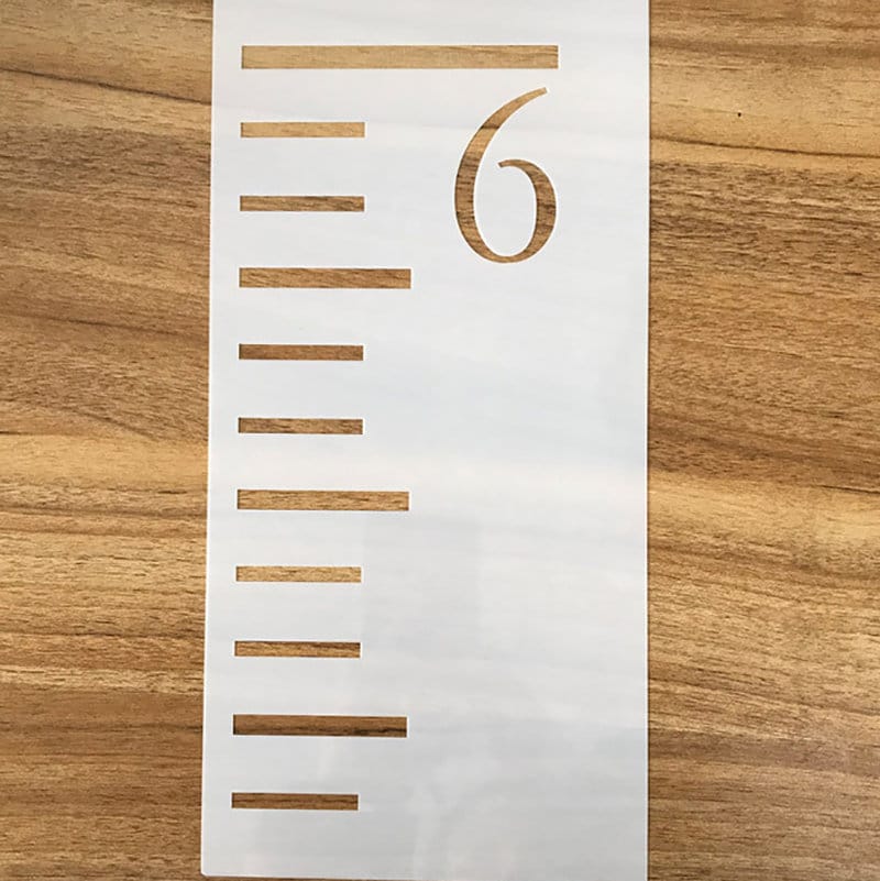 Growth Chart Stencil DIY Plastic Stencil for Painting Walls - Etsy