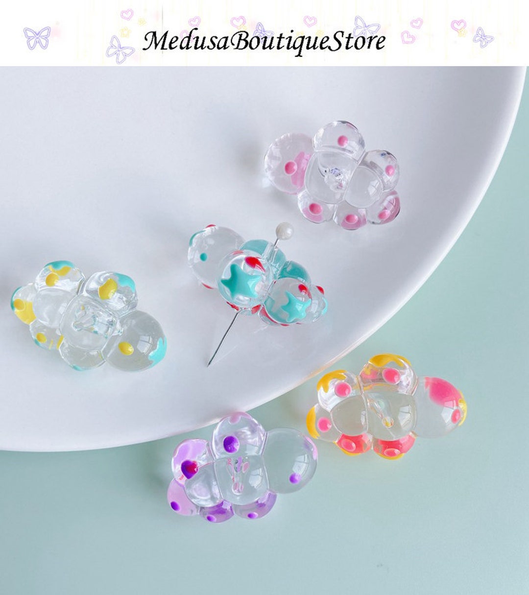6pcs Color Cloud Beads Charms,, Cloud Acrylic Beads, Cloud Beads, DIY Jewelry Accessories - Etsy