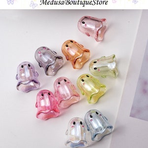 20pcs Funny Ghost Beads, Color Ghost Beads Pendant, DIY Bracelet ...