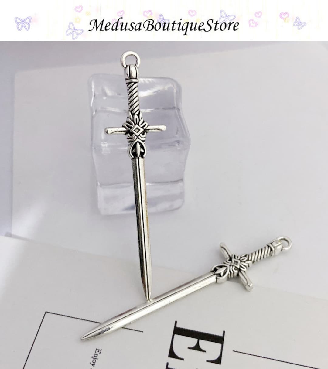 5pcs Sword Charms, Sword Pendant, Alloy Charms Pendant, DIY Bracelet ...