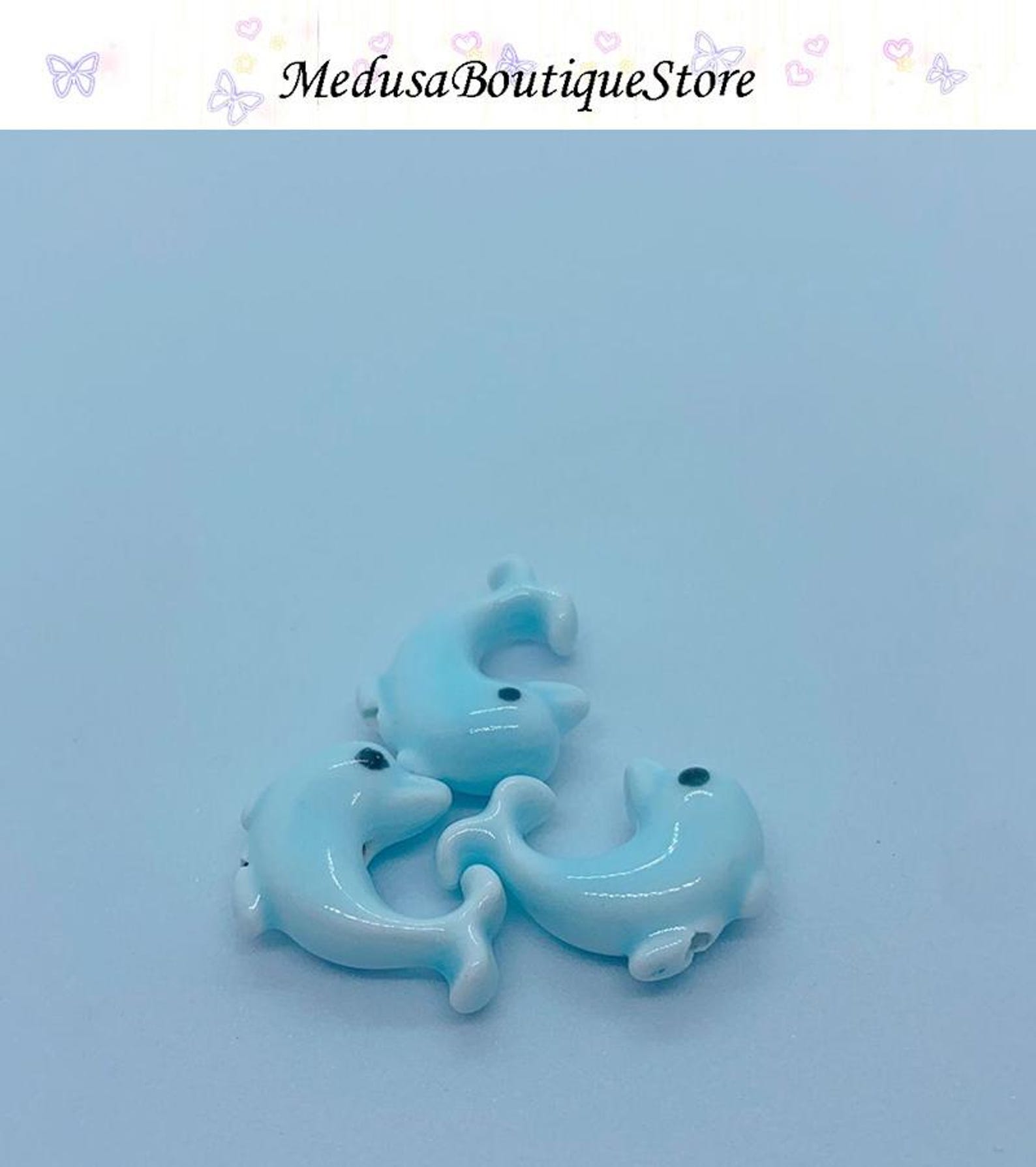 10pcs Colorful Ceramic Dolphin Beads, DIY Jewelry (21x14mm) - Etsy
