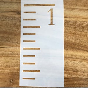 Growth Chart Stencil, DIY Plastic Stencil, for Painting Walls Openwork ...