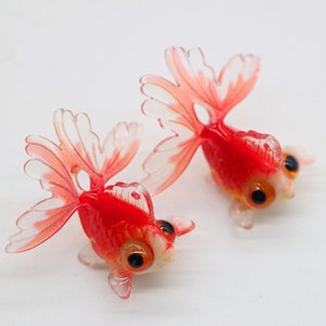 2pcs Gold Fish Charms,resin Goldfish Charms Pendant,puffer Charms, DIY ...