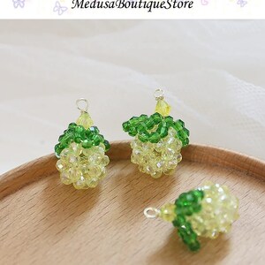 5pcs Raspberry Charms, Resin Apple Pendant, DIY Bracelet Necklace ...