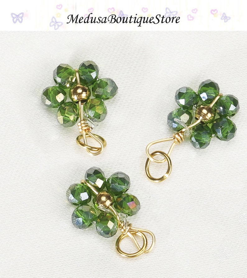 5pcs Acrylic Flower Charm Pendants, DIY Jewelry Findings - Etsy