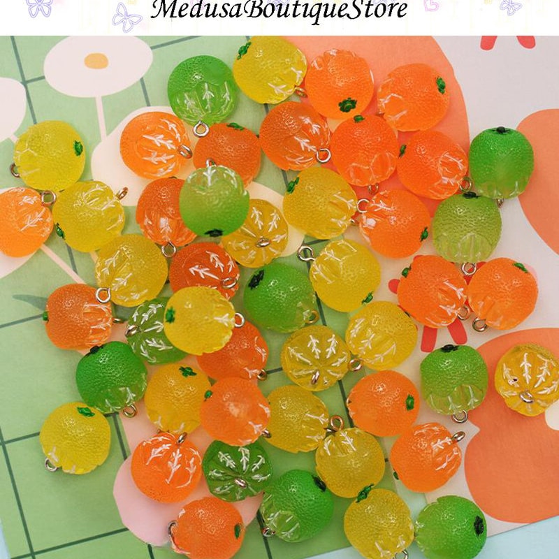 Orange Charms - Etsy