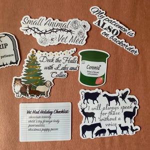 Veterinary Medicine Vinyl Sticker | Multi-species Animal Lover - Etsy