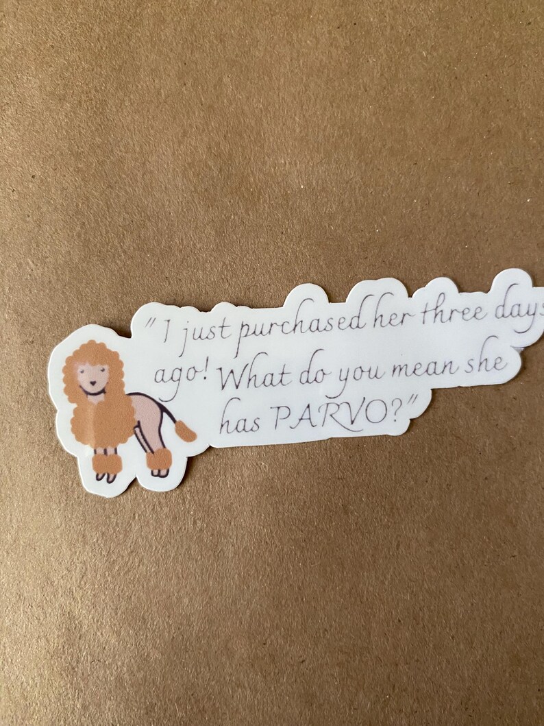 Parvo Vet Tech Sticker | Veterinary Sticker | ER Sticker | Purebred ...