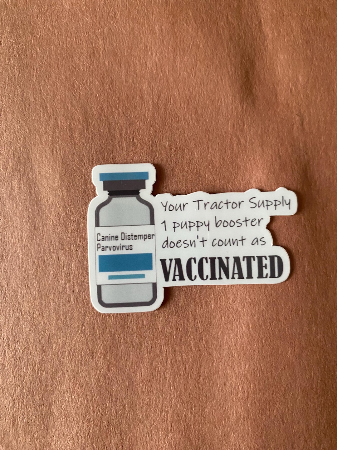 Parvo Vaccine Vet Tech Sticker | Veterinary Sticker | ER Sticker | Dog ...
