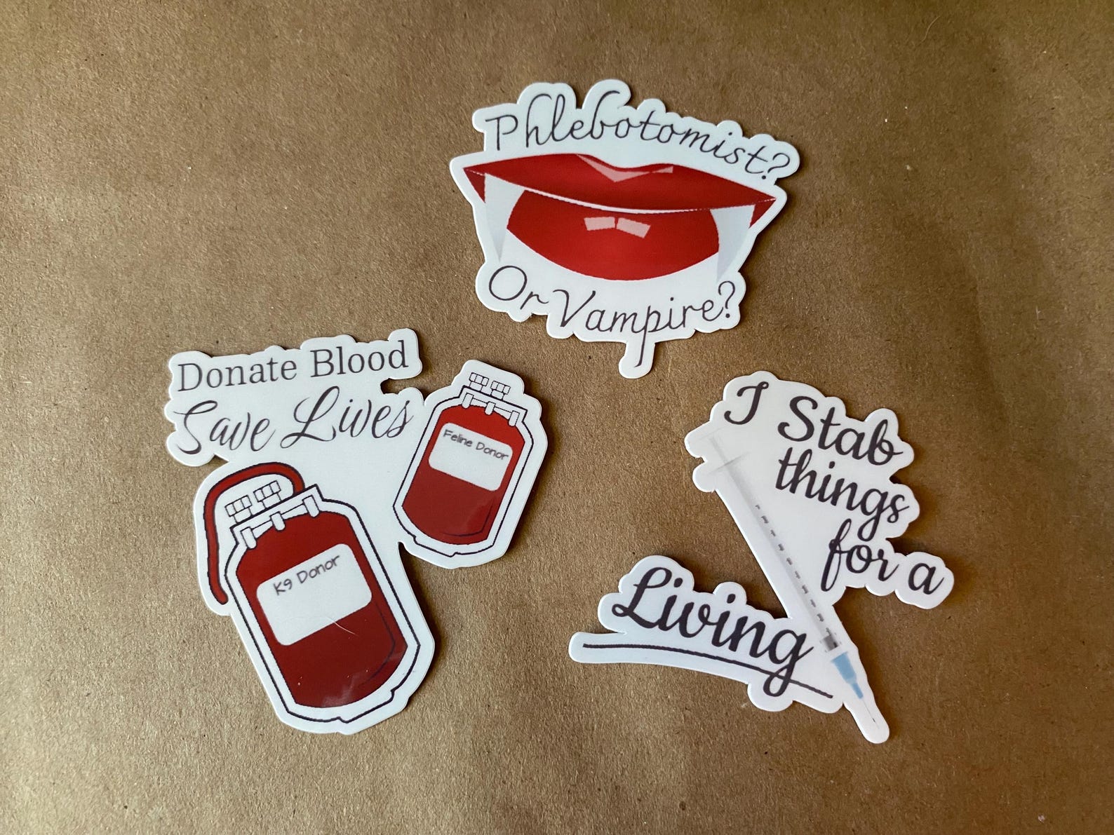 Phlebotomy Sticker | Vampire Sticker | Vet Med Sticker | Nursing ...