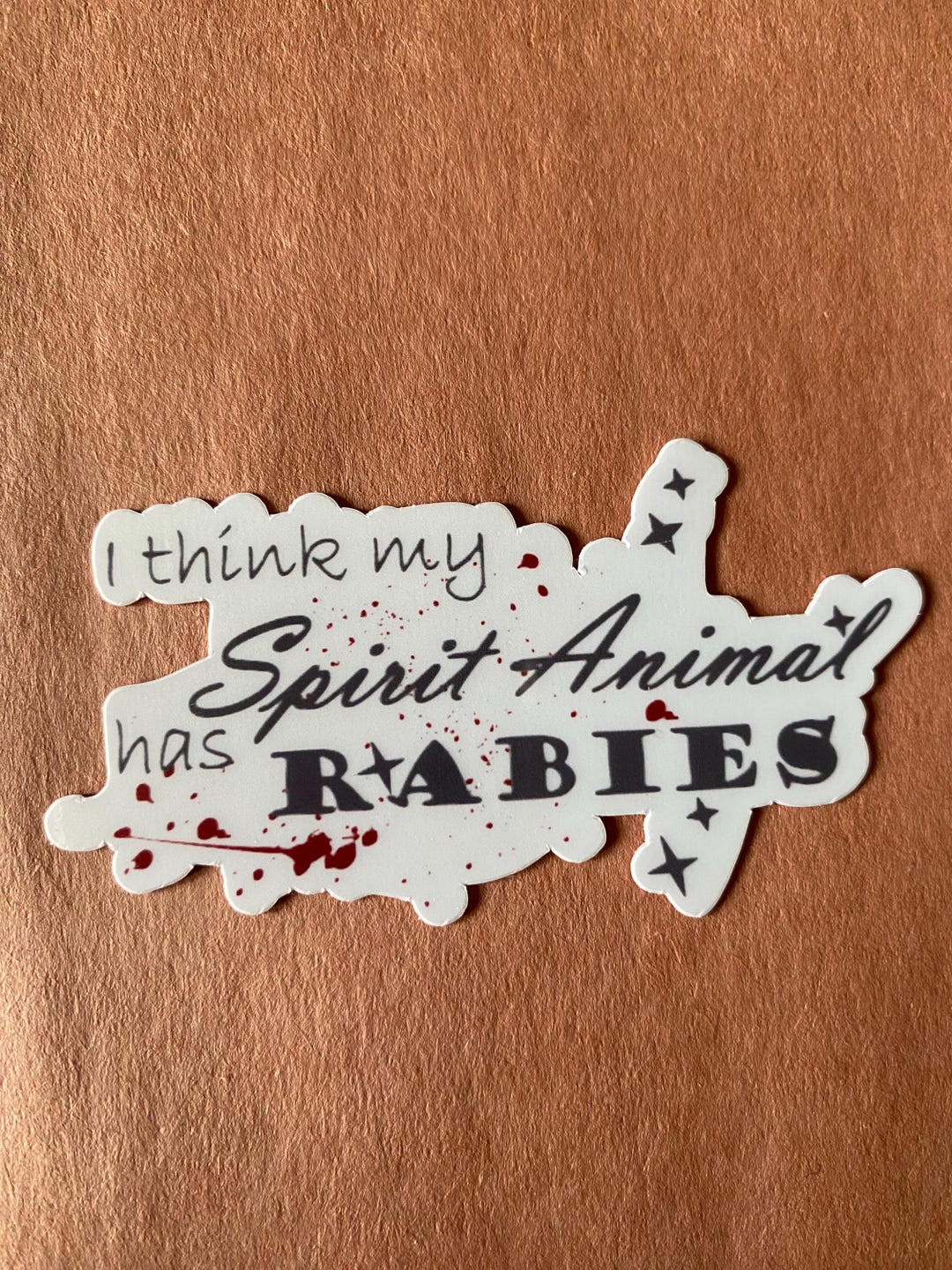 Rabies Sticker | Feral Spirit Animal Sticker | Rabid Spirit Animal ...