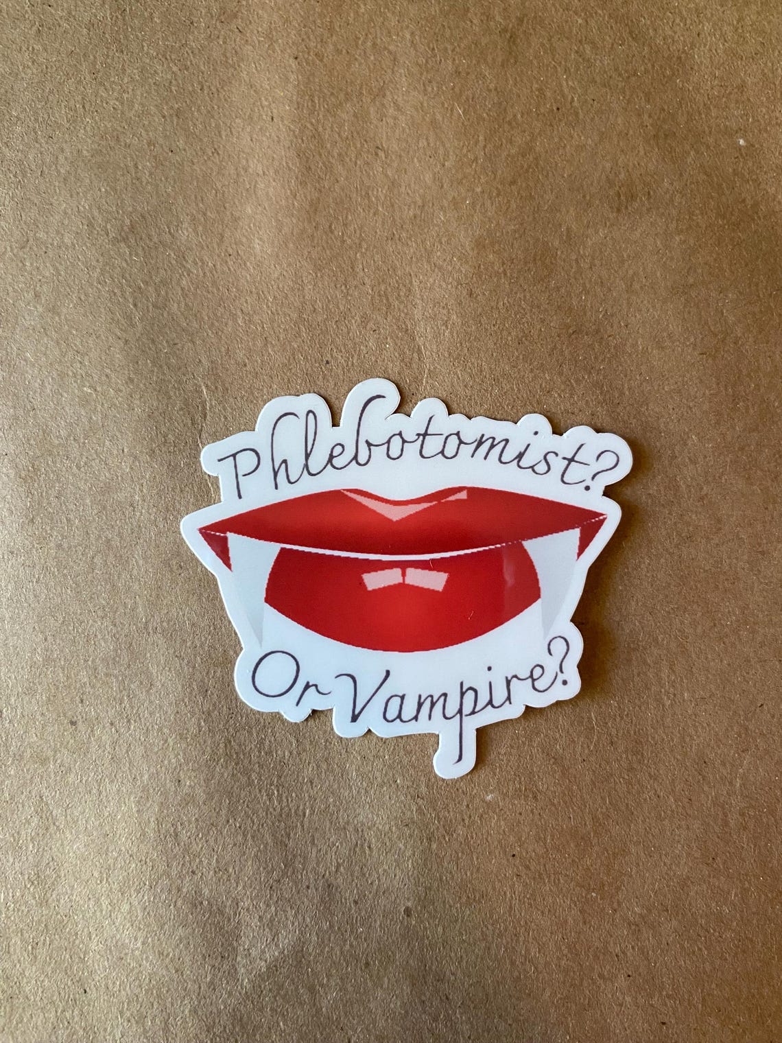 Phlebotomy Sticker | Vampire Sticker | Vet Med Sticker | Nursing ...