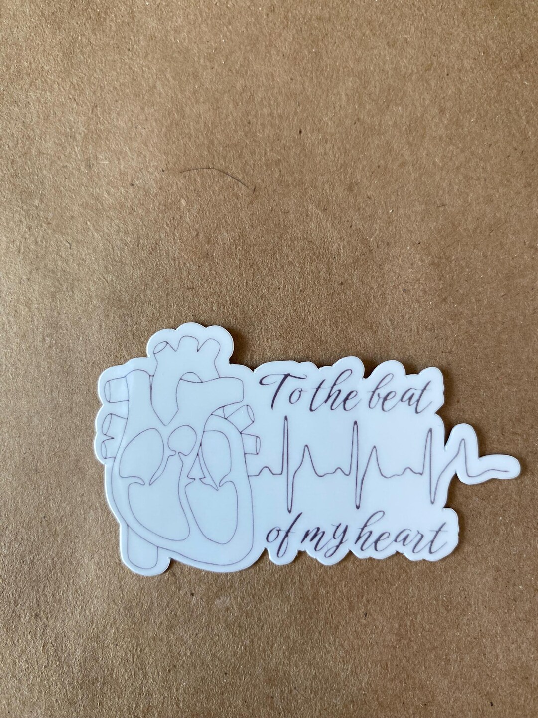 Cardiology Sticker to the Beat of My Heart Sticker Vet Tech Sticker ...