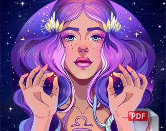 Pisces Cross Stitch Pattern Zodiac Cross Stitch DMC PDF | Etsy