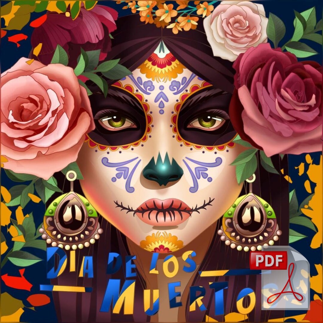 Catrina Cross Stitch Pattern DMC PDF - Etsy