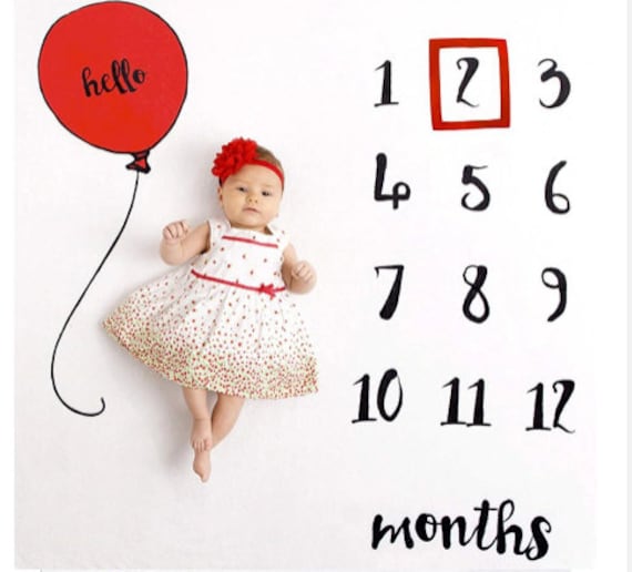 Baby Milestone Background Cloth Baby Boy Girls Photography | Etsy
