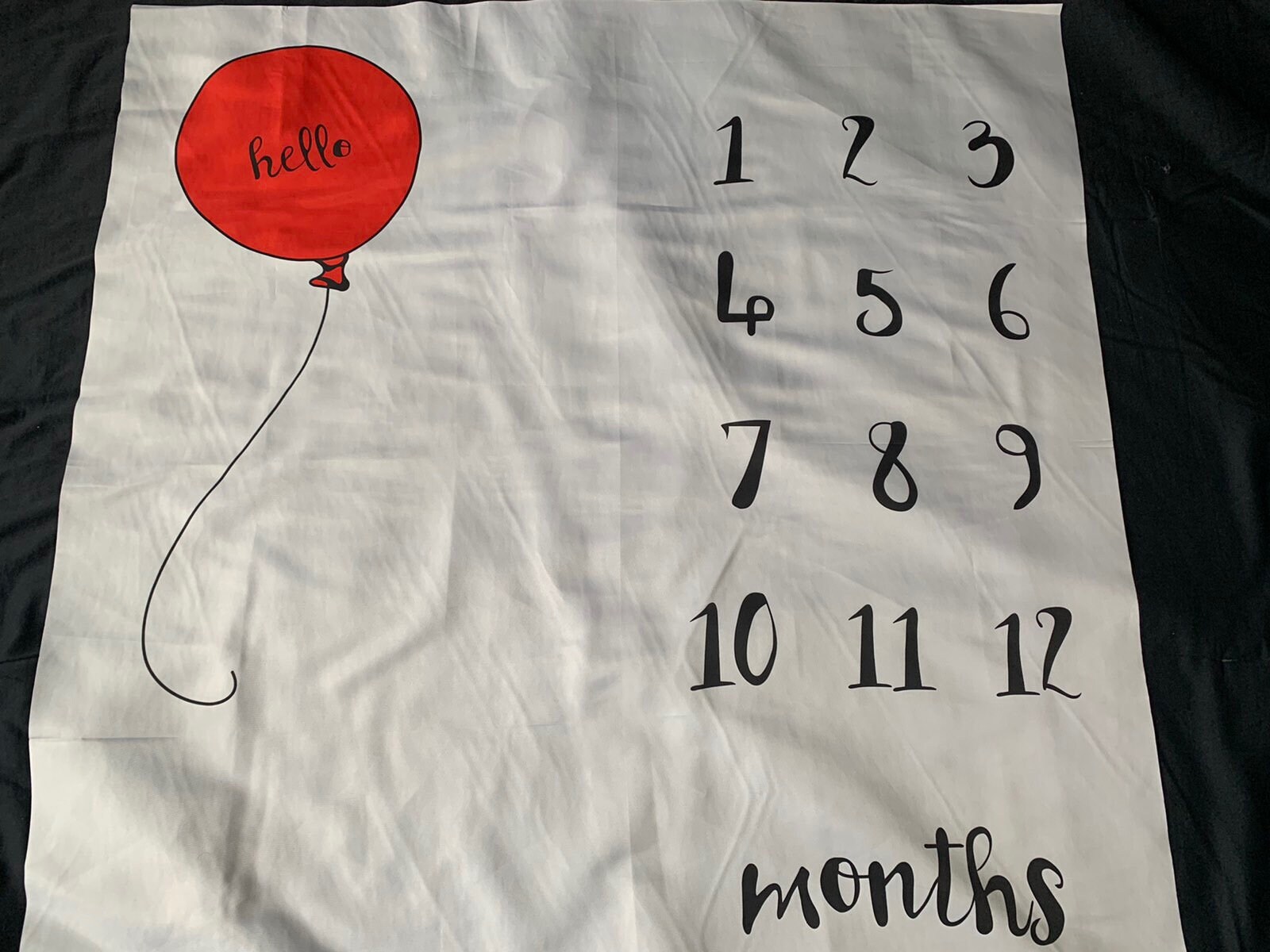 Baby Milestone Background Cloth, Baby Boy Girls Photography Accessories ...