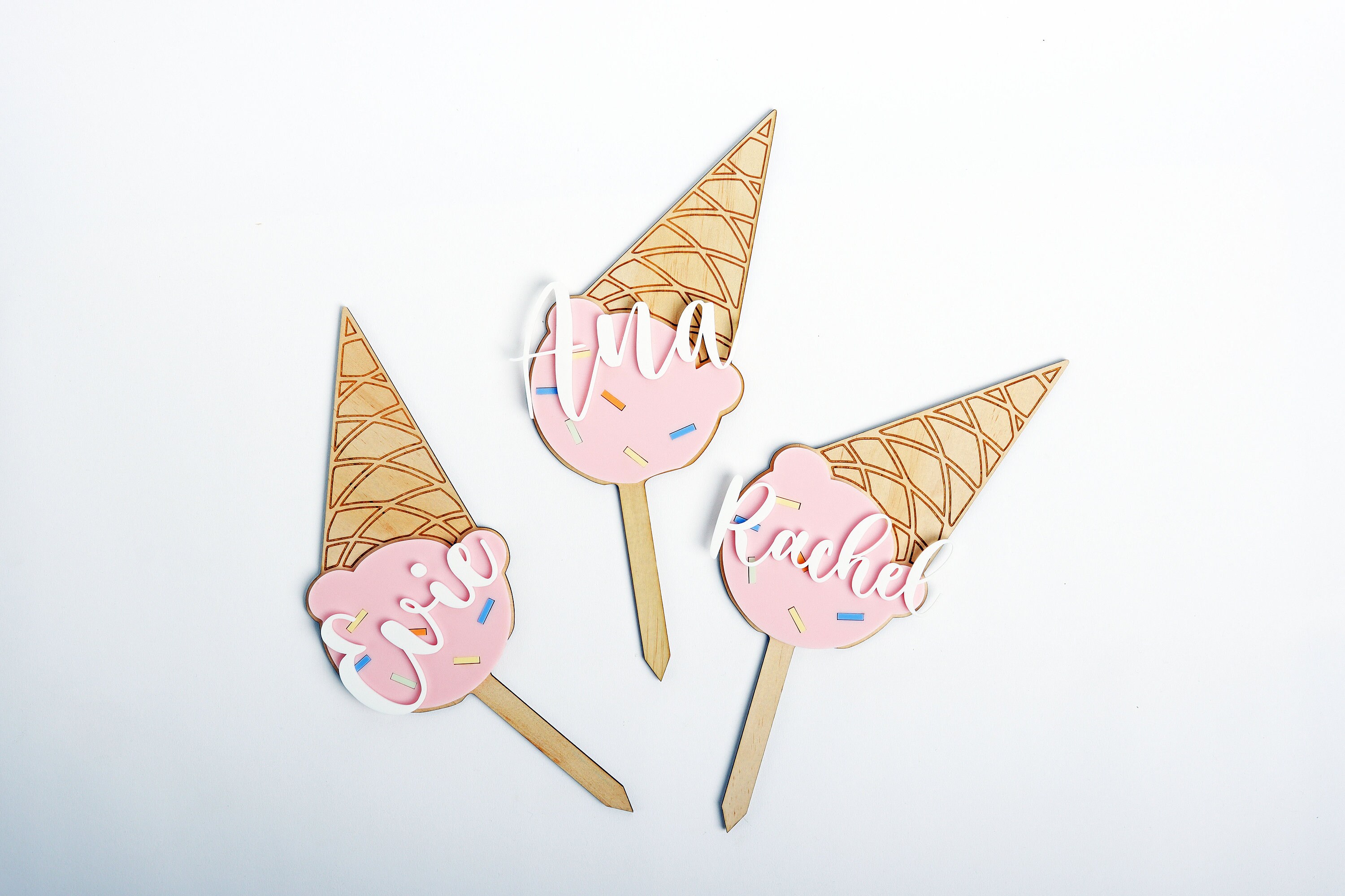 Ice Cream Birthday Party Cake Topper - Etsy