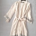 Muslin Kimono Robe - 100% Turkish Cotton Robe, Greek Key Trim Robe ...