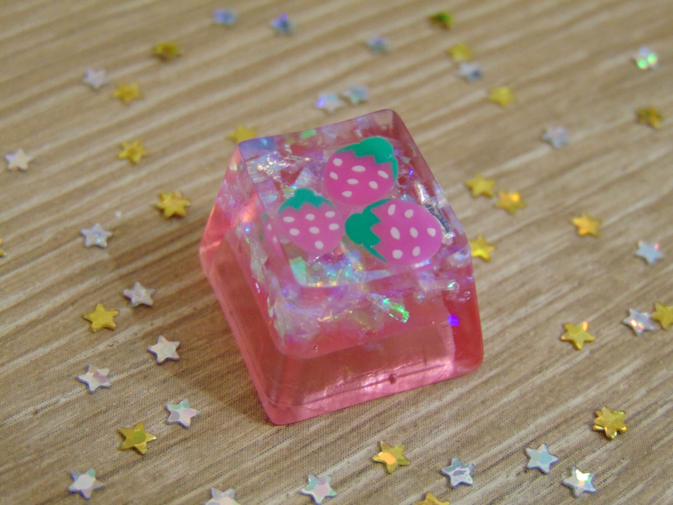 Pink Strawberry Keycap ESC and F1-F12 OEM Profile / Cherry Stem - Etsy