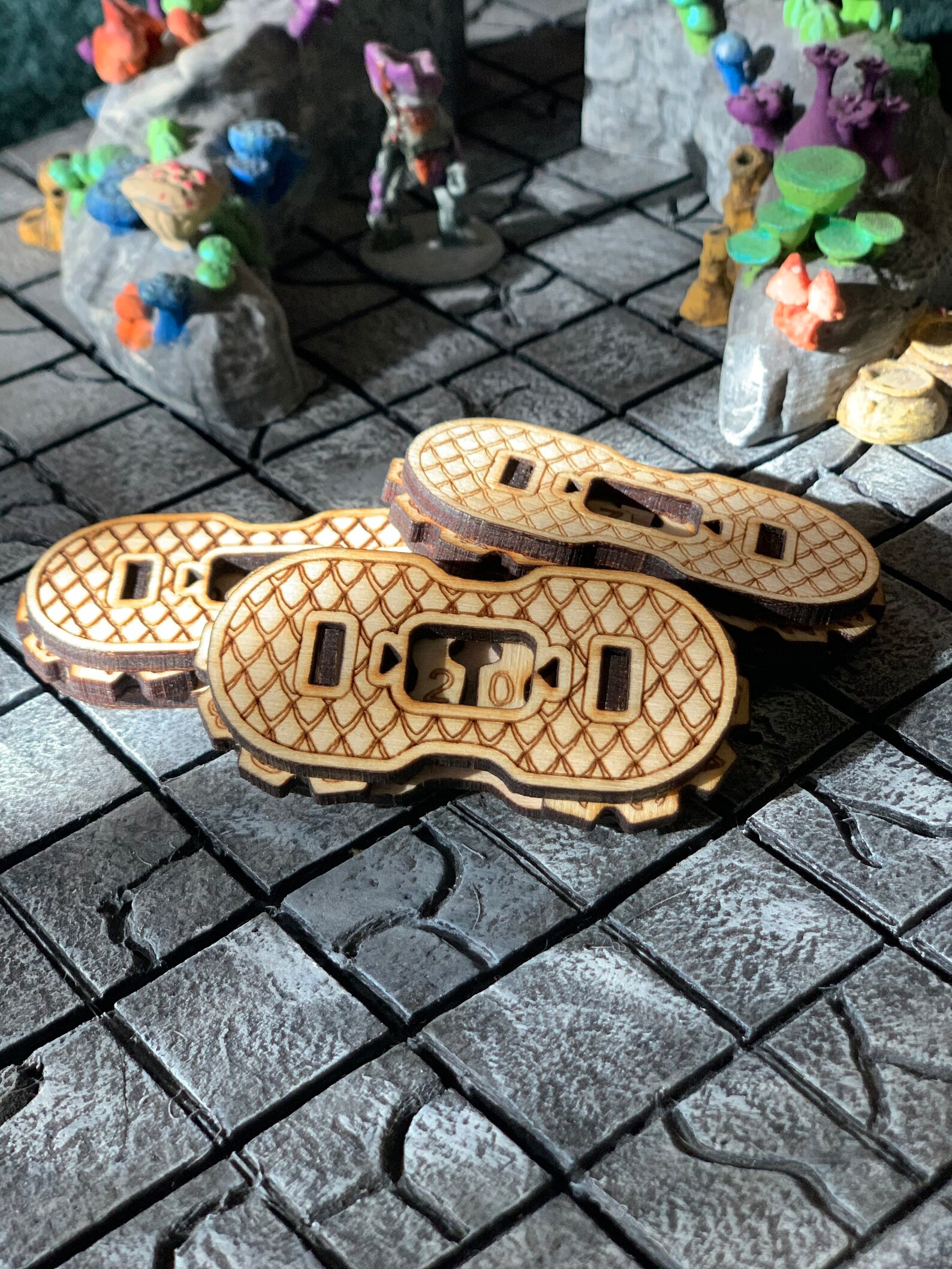Lasercut Wooden HP Life Counter for Dnd and MTG | Etsy