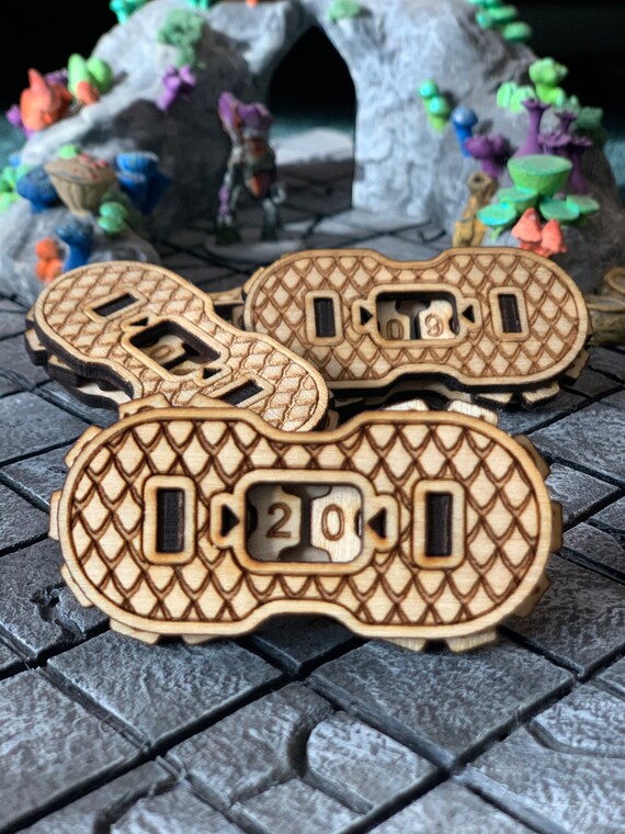 Lasercut Wooden HP Life Counter For DnD and MTG | Etsy