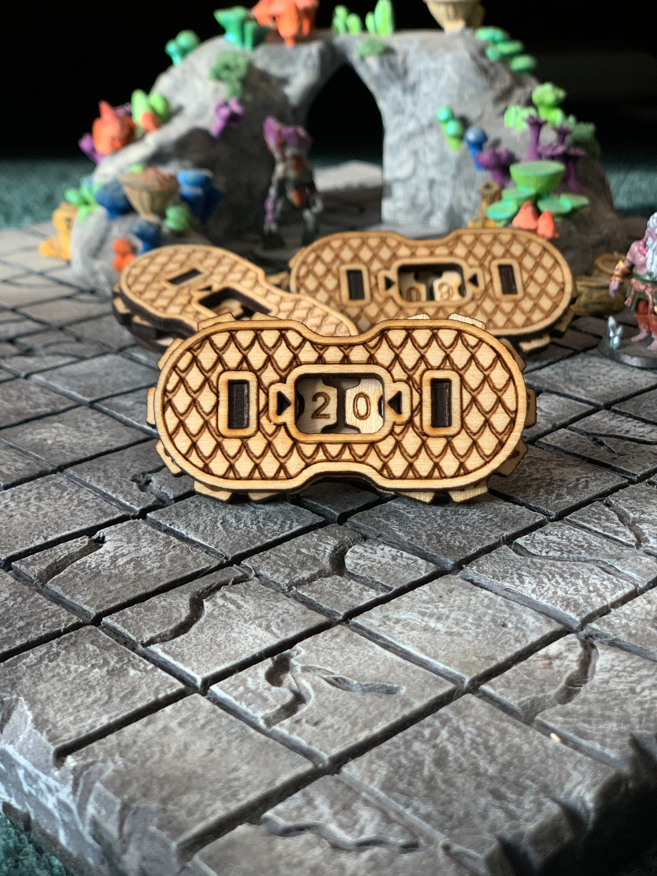 Lasercut Wooden HP Life Counter for Dnd and MTG - Etsy