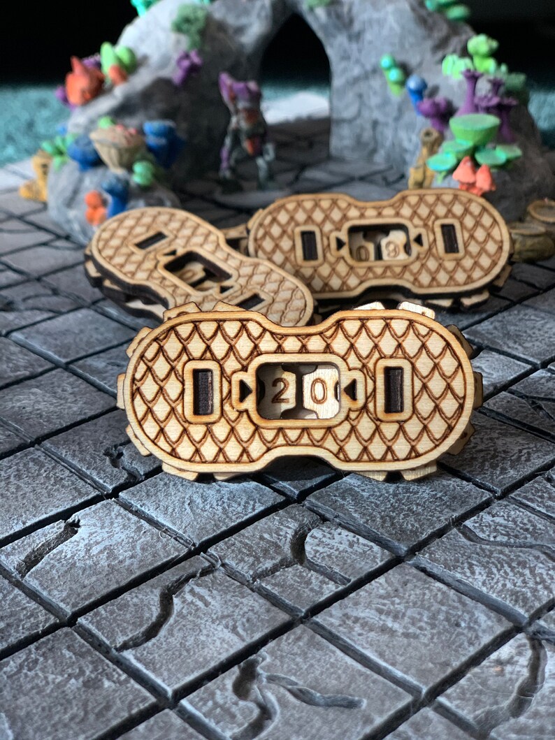 Lasercut Wooden HP Life Counter for Dnd and MTG | Etsy