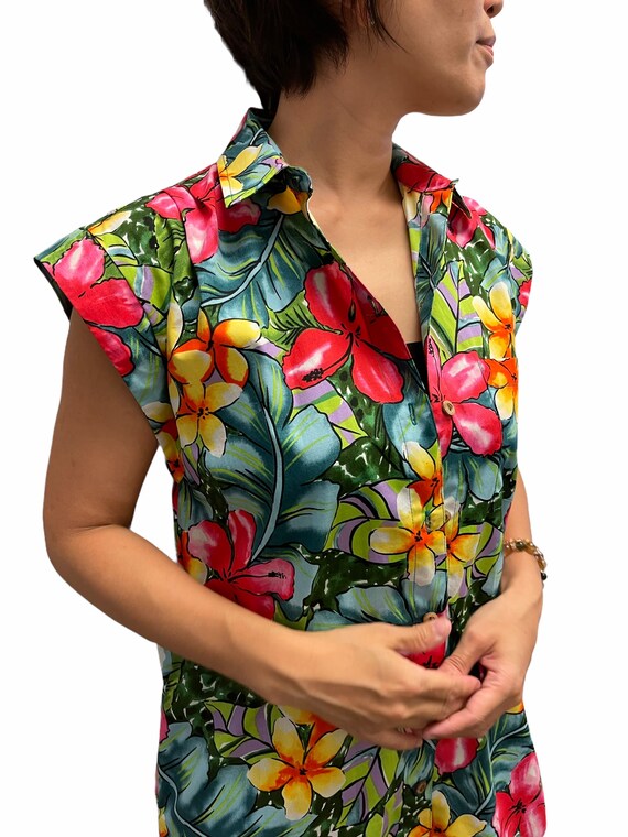 Colorful Floral Fun Print Shirt Dress for Summer — Princess Kaiulani ...